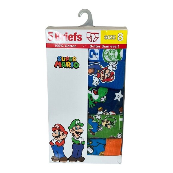 Mario | Accessories | Super Mario 5 Pack Boys Underwear Brief Mario ...